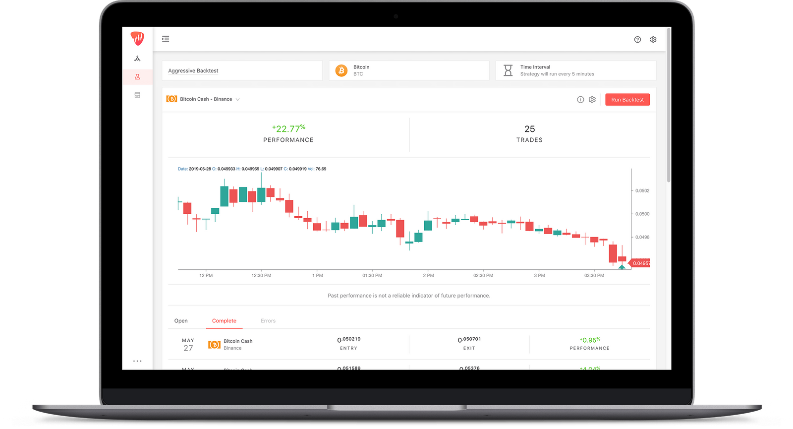 Simple Cryptocurrency Trading Bot · LiveTrader